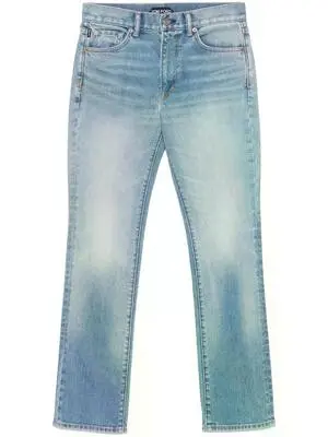 TOM FORD Logo Patch Tapered Jeans
