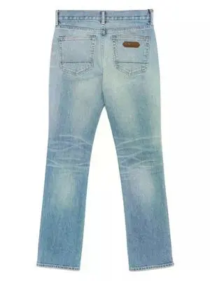 TOM FORD Logo Patch Tapered Jeans