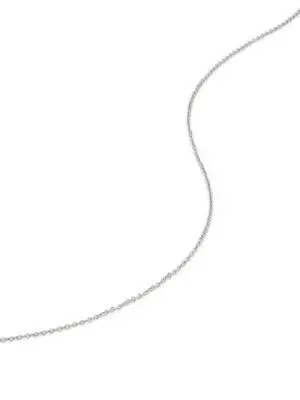 Monica Vinader 14kt White Gold Super Fine Chain Necklace - Silver