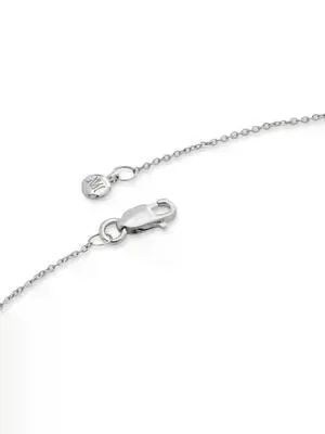 Monica Vinader 14kt White Gold Super Fine Chain Necklace - Silver