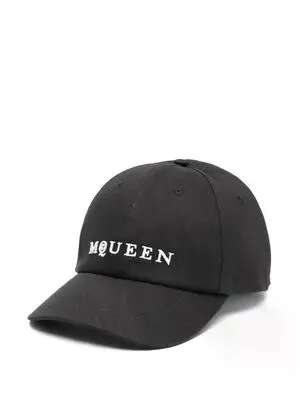 Alexander McQueen Logo-embroidered Baseball Cap - Black