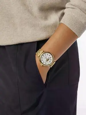 Shinola The Runwell 41mm Bracelet Watch - White