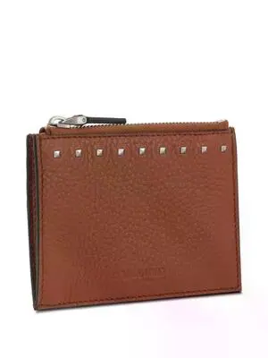 Valentino Garavani Rockstud Card Holder - Brown