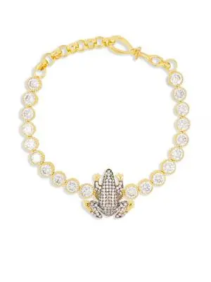 Begum Khan Frog Charm Tennis Bracelet - Gold
