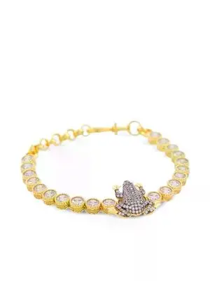 Begum Khan Frog Charm Tennis Bracelet