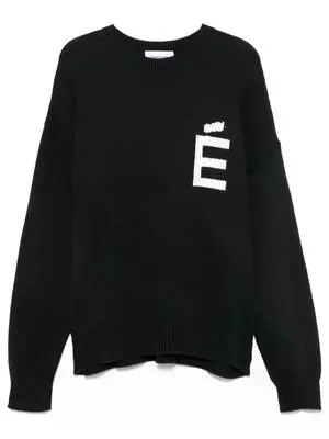 ÉTUDES STUDIO Jacquard Logo-motif Sweater