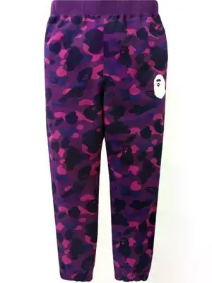 A BATHING APE® Camo Track Pants - Purple