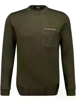 Fendi Knitted Jumper - Green