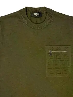 Fendi Knitted Jumper - Green