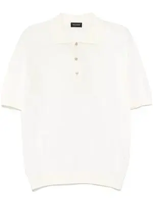 Tagliatore Knitted Polo Shirt - Neutrals