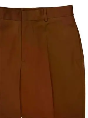 Off-White Cotton Straight-leg Trousers - Brown