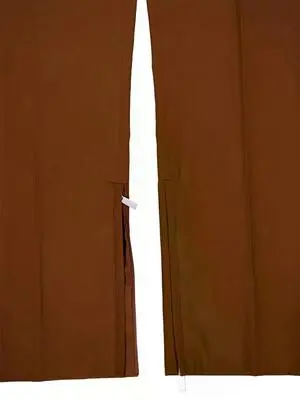 Off-White Cotton Straight-leg Trousers - Brown