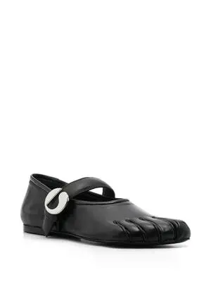 Coperni Five-toe Ballerina Flats - Black