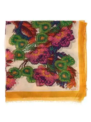Etro Floral-print Scarf - Neutrals