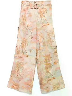 Zimmermann Illuminate Cargo Trousers - Orange