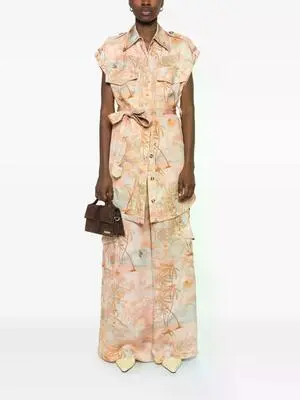 Zimmermann Illuminate Cargo Trousers - Orange