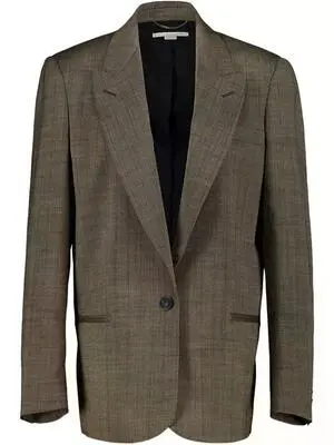 Stella McCartney Wool Single-breasted Blazer - Brown