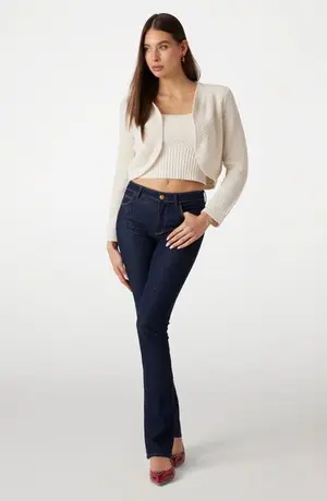 Guess Erynn Mix Stitch Crop Sweater Tank