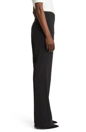 BOSS Tuleah Flare Wool Trousers - Black