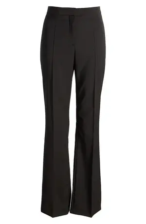 BOSS Tuleah Flare Wool Trousers - Black