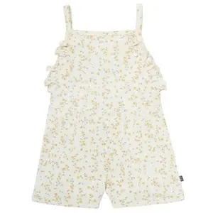 MODERN MOMENTS™ BY GERBER Ruffle Short Romper - Ivory Vines