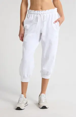Free People Flutter Crop Joggers - Ivory