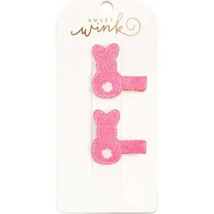 SWEET WINK Peeps Easter Hair Clips - Pink