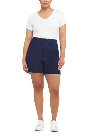 Spanx Super Smooth™ Stretch Twill Shorts - Timeless Navy