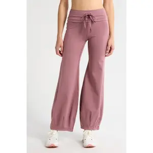 Free People Free People Movement Quick Step Drawstring Flare Pants Aged Brick