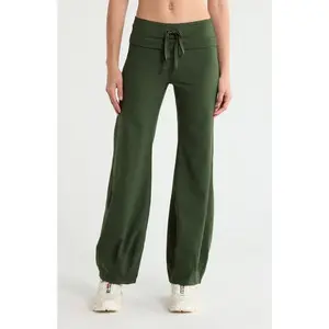 Free People Quick Step Drawstring Flare Pants - Ivy