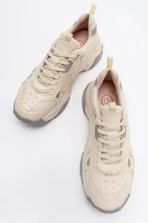 PROLOGUE SHOES Loretta Platform Sneakers - Ecru