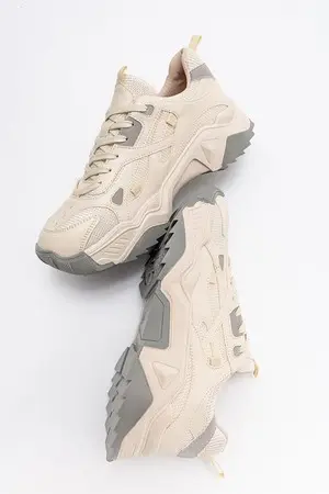 PROLOGUE SHOES Loretta Platform Sneakers - Ecru