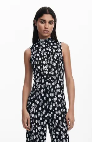 Desigual Polka Dot Jumpsuit