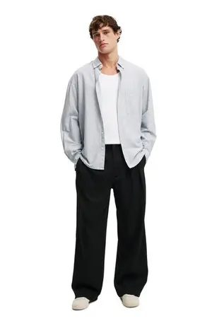 COTTON ON Super Baggy Pleated Pant - Black