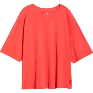 Free People Free People Movement Tackle Cotton T-Shirt Grapefruit