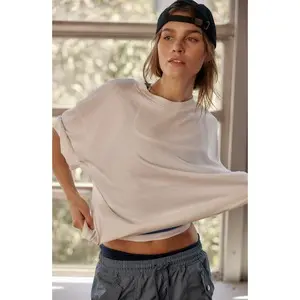 Free People Tackle Cotton T-shirt - White