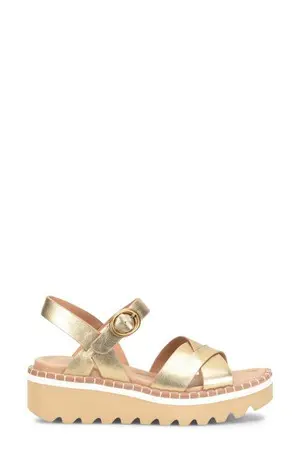 SOFFT Ruthie Platform Wedge Sandals - Gold