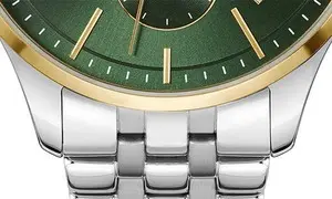 BOSS Avery Chronograph Bracelet Watch - Silver/green