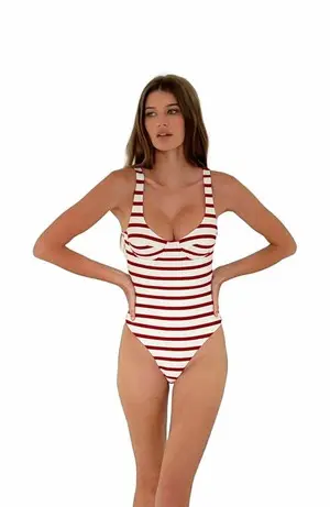 WeWoreWhat Scoop Underwire One-piece Swimsuit