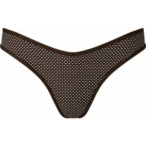 WeWoreWhat Delilah Bikini Bottom - Mahogany