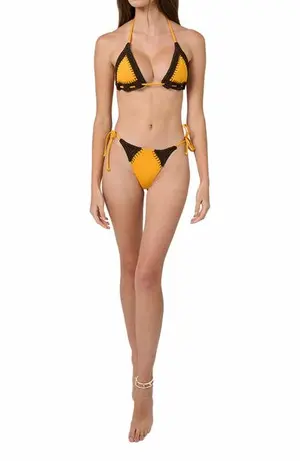 WeWoreWhat Crochet Side-tie Bikini Bottom