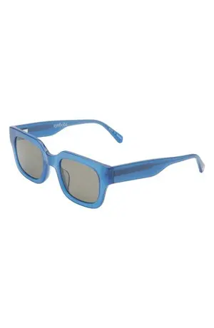 Eyebobs Square Frame Polarized Sunglasses - Sapphire Blue/ Grey