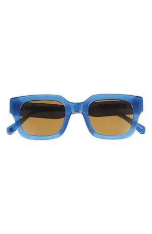Eyebobs Square Frame Polarized Sunglasses - Sapphire Blue/brown