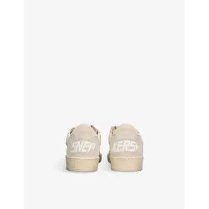 GOLDEN GOOSE Ball Star Star-embroidered Suede Low-top Trainers - Beige