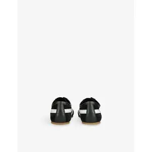 Dries Van Noten Stripe-embroidered Low-top Trainers - Black