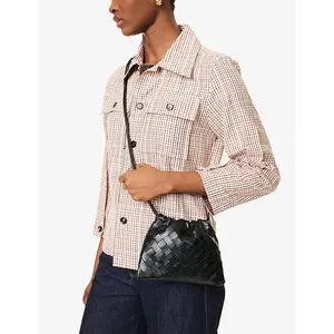 Bottega Veneta Small Leather Cross-body Bag - Black-gold
