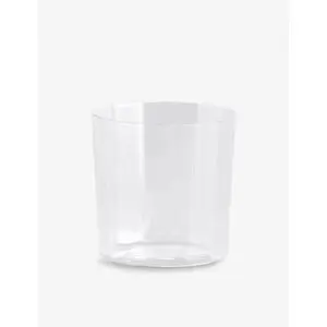 HAY Angle Wide Faceted Drinking Glass 7.5cm - Clear
