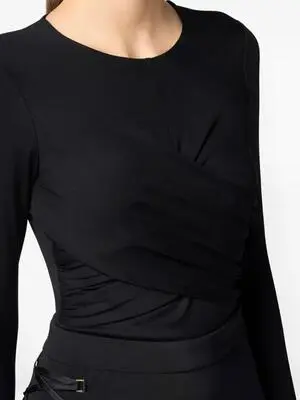 Elisabetta Franchi Draped Crepe Top