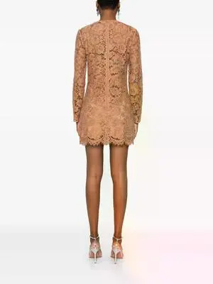 SELF-PORTRAIT Lace Mini Dress With Bow Detail