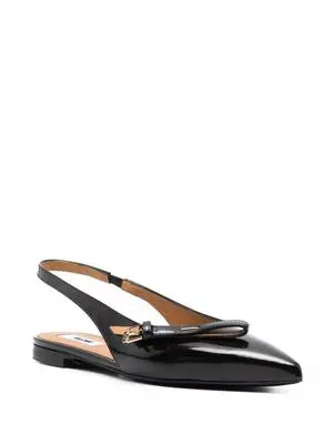 Moschino Decorative-buckle Slingback Pumps